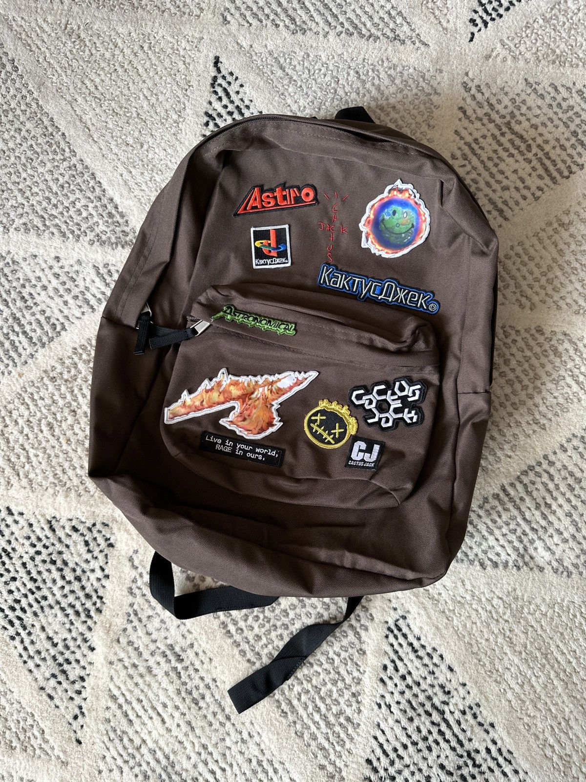 Travis Scott Travis Scott Cactus Jack Backpack With Patch Set | Grailed