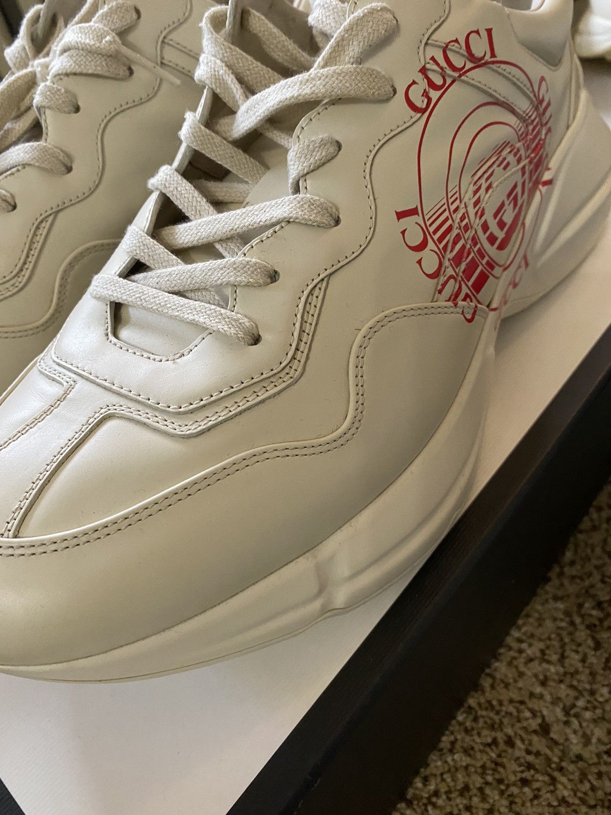 Gucci Gucci Rhyton Gucci stamp print red | Grailed