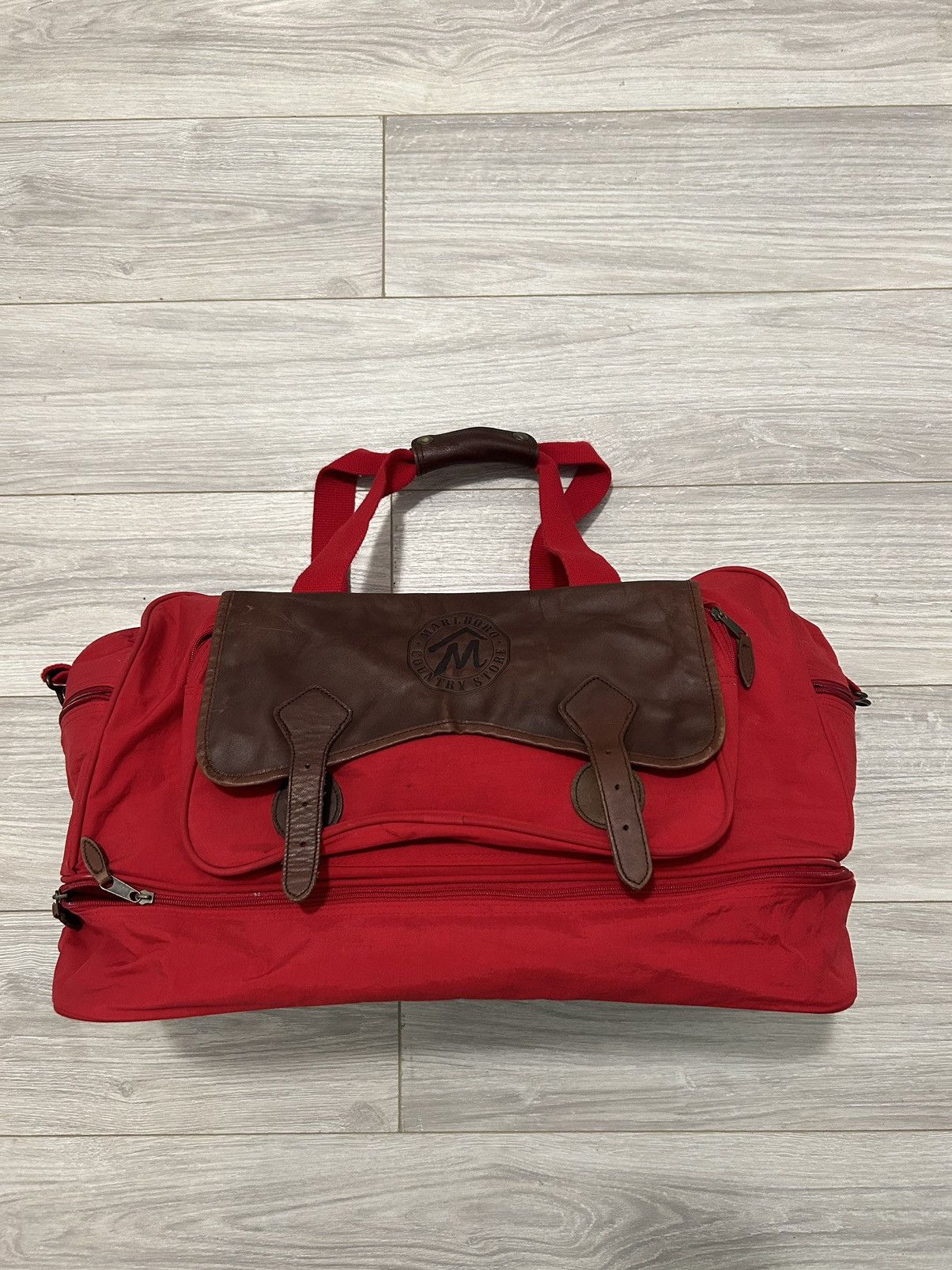 Vintage Vintage 90’s Marlboro Unlimited Red Duffle Bag | Grailed