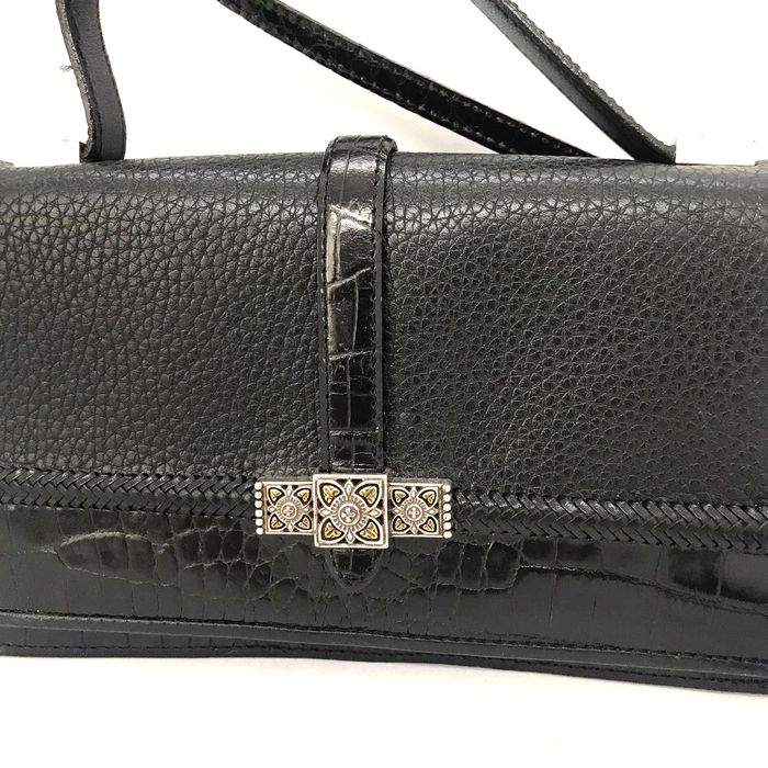 Brighton Brighton/Wallet Black Leather With Alligator Trim. | Grailed