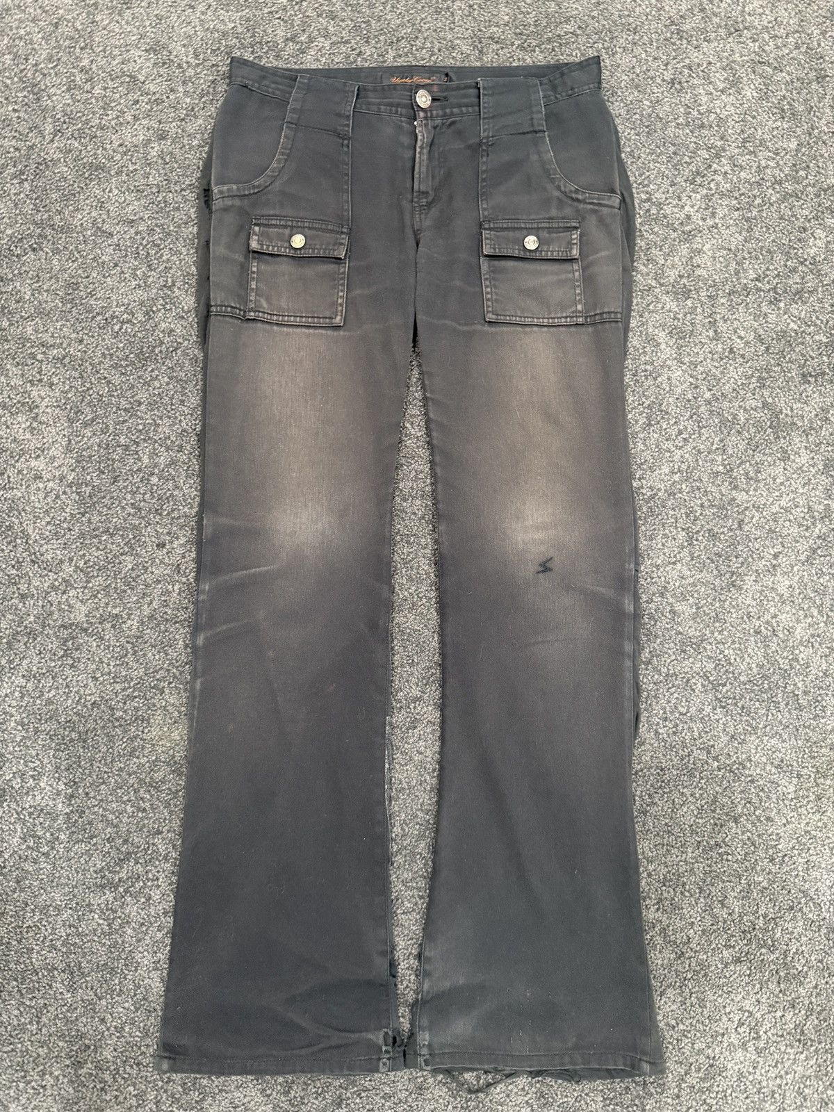 Undercover Undercover SS06 “T” Klaus hybrid pants/denim (black) | Grailed