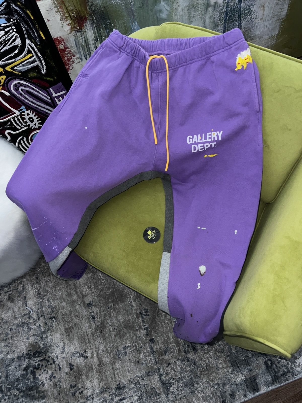 Gallery Dept. Paint splatter flare sweatpants XL | Grailed