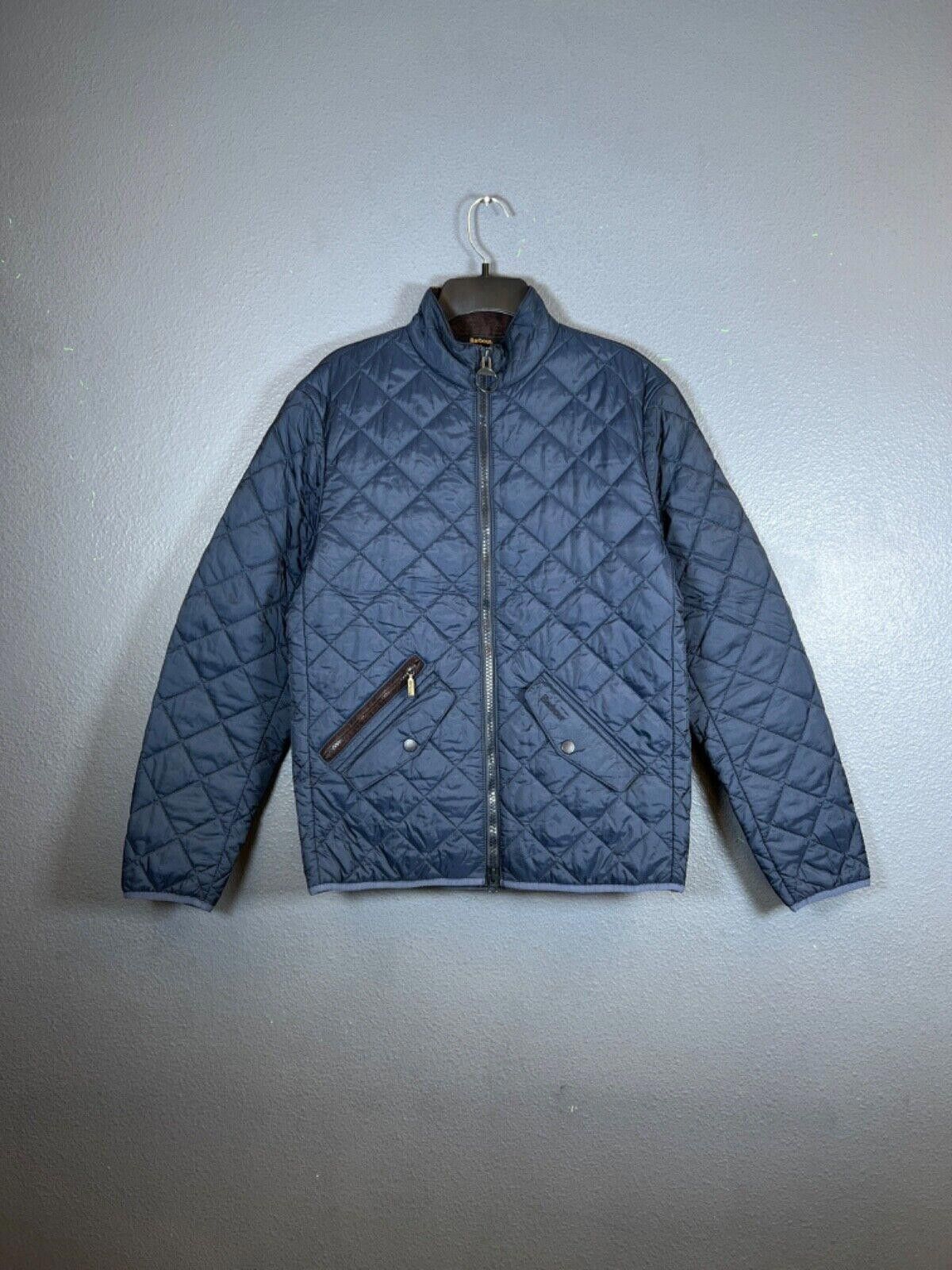 Barbour Barbour blue Diamond Quilted Men's SMALL Field Jacket Coat ...
