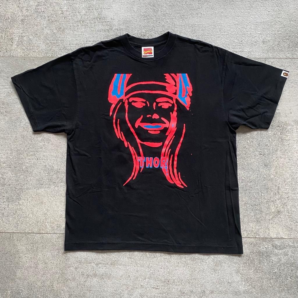 Bape × Marvel Comics A Bathing Ape Bape x Marvel Comics Thor T-Shirt ...