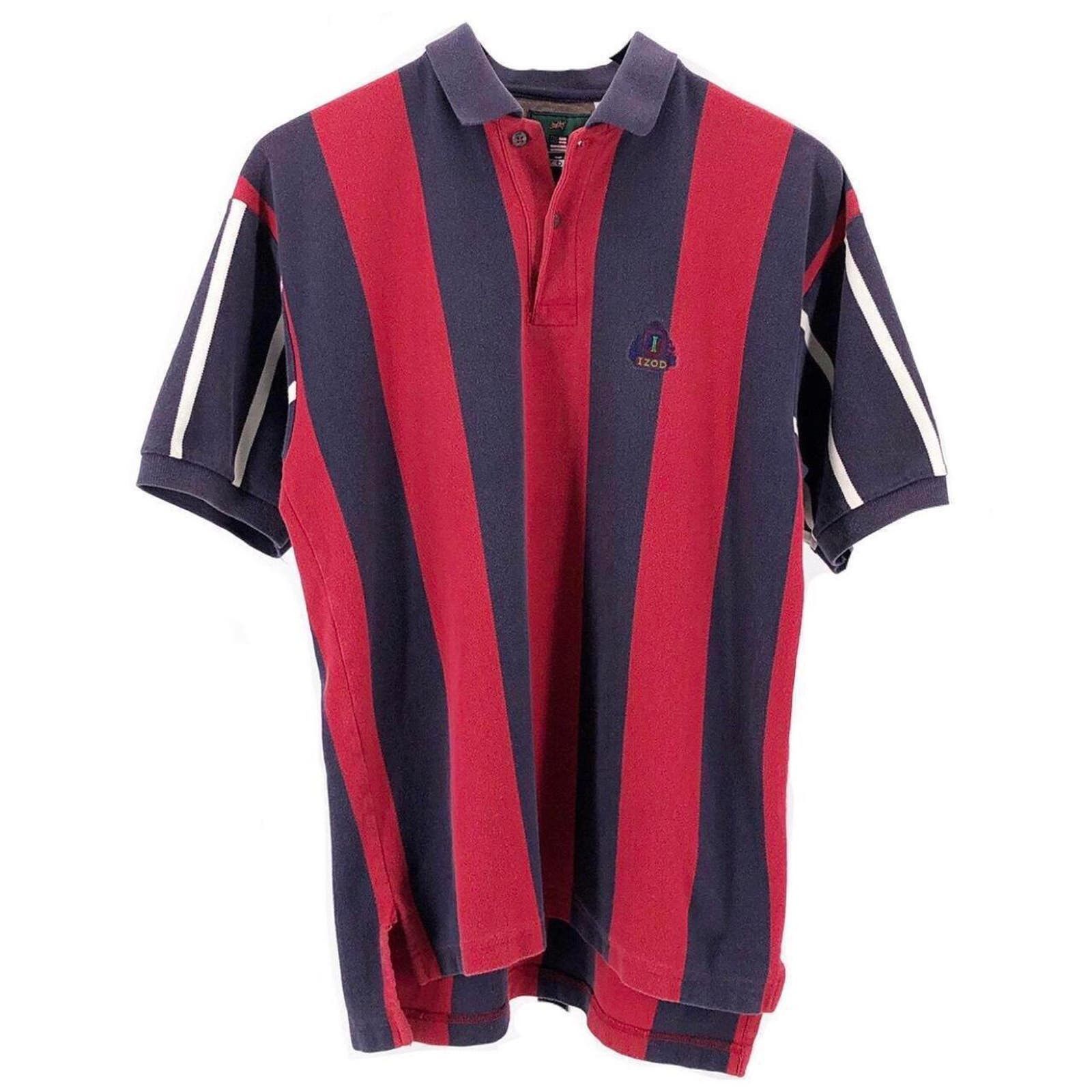 Vintage Izod vertical stripe polo shirt 90s 1990s vintage | Grailed