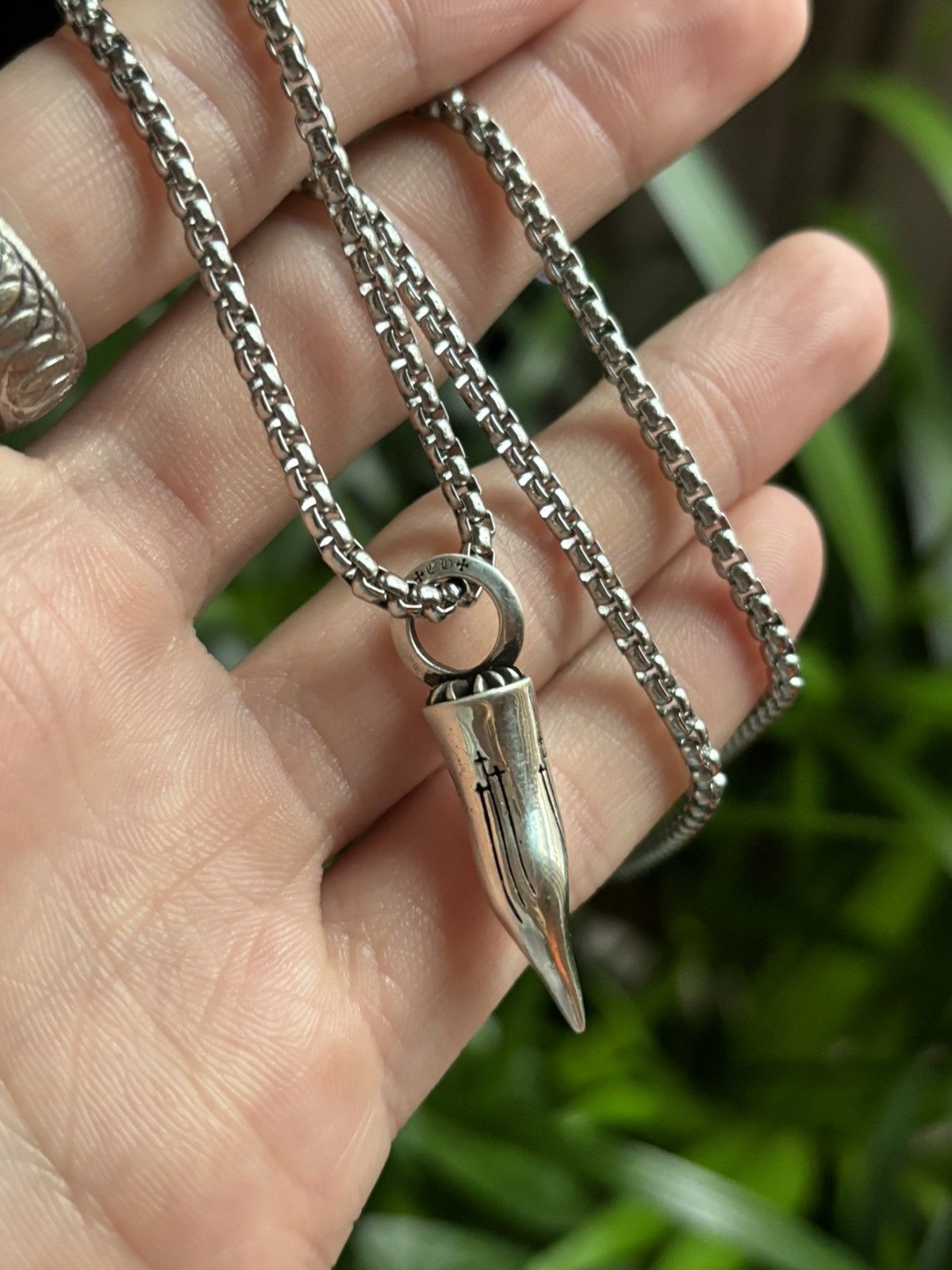 Chrome Hearts CORNICELLO TOOTH HORN PENDANT CHAIN | Grailed