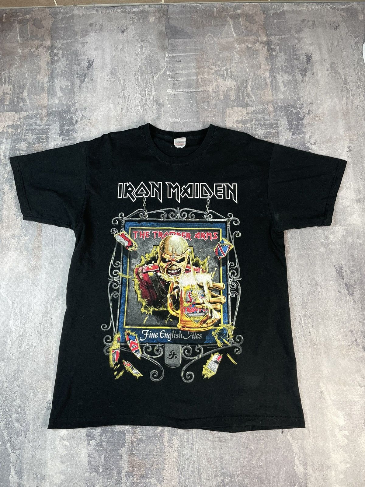 Band Tees × Iron Maiden × Vintage Iron Maiden The Trooper Vintage Band ...