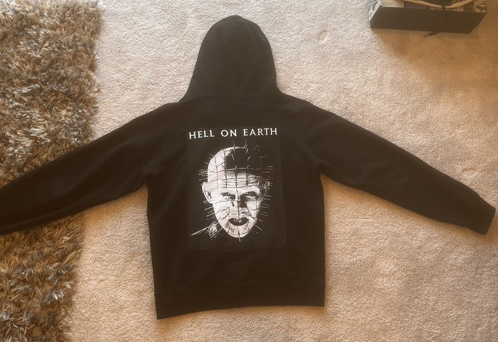 Supreme Hellraiser Pinhead Zip Up Hooded Sweatshirt | Grailed