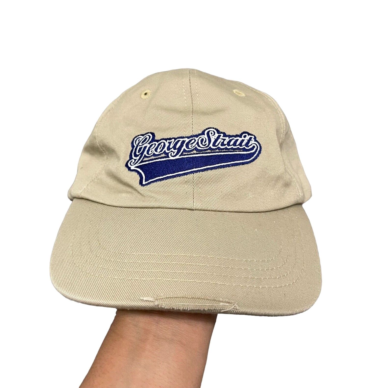 George Vintage George Strait Hat Cap Country Music Distressed Retro ...