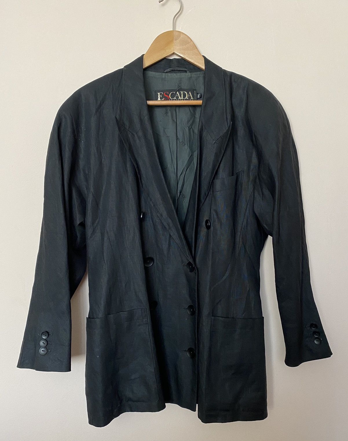 Escada × Luxury × Vintage Vintage 80s Escada black jacket | Grailed