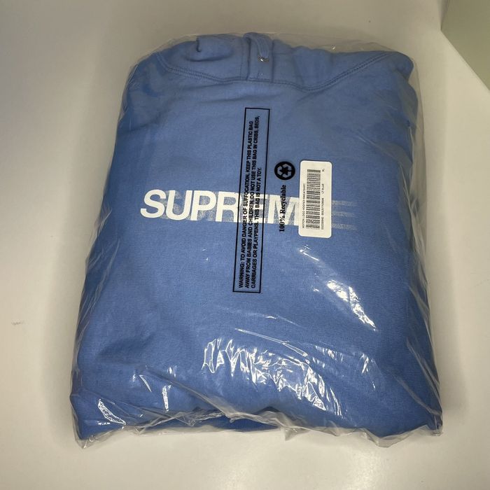 Supreme Supreme SS23 Motion Logo Baby Light Blue Hoodie XL | Grailed
