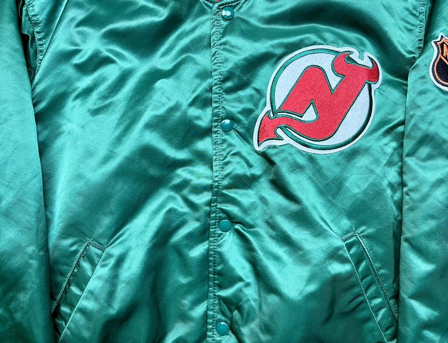 Vintage Vintage New Jersey Devils Starter Satin Bomber Jacket | Grailed