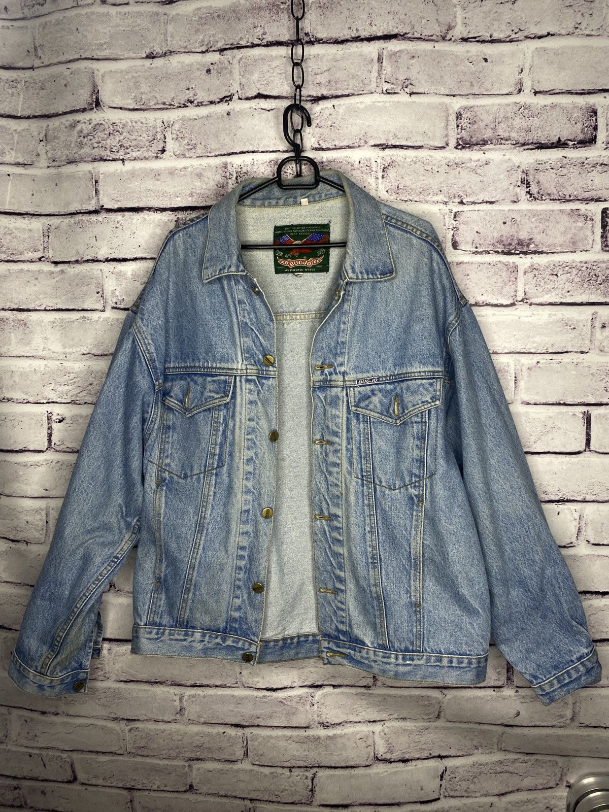 Japanese Brand × Vintage MENS Vintage bugjo vest denim jacket 90s ...