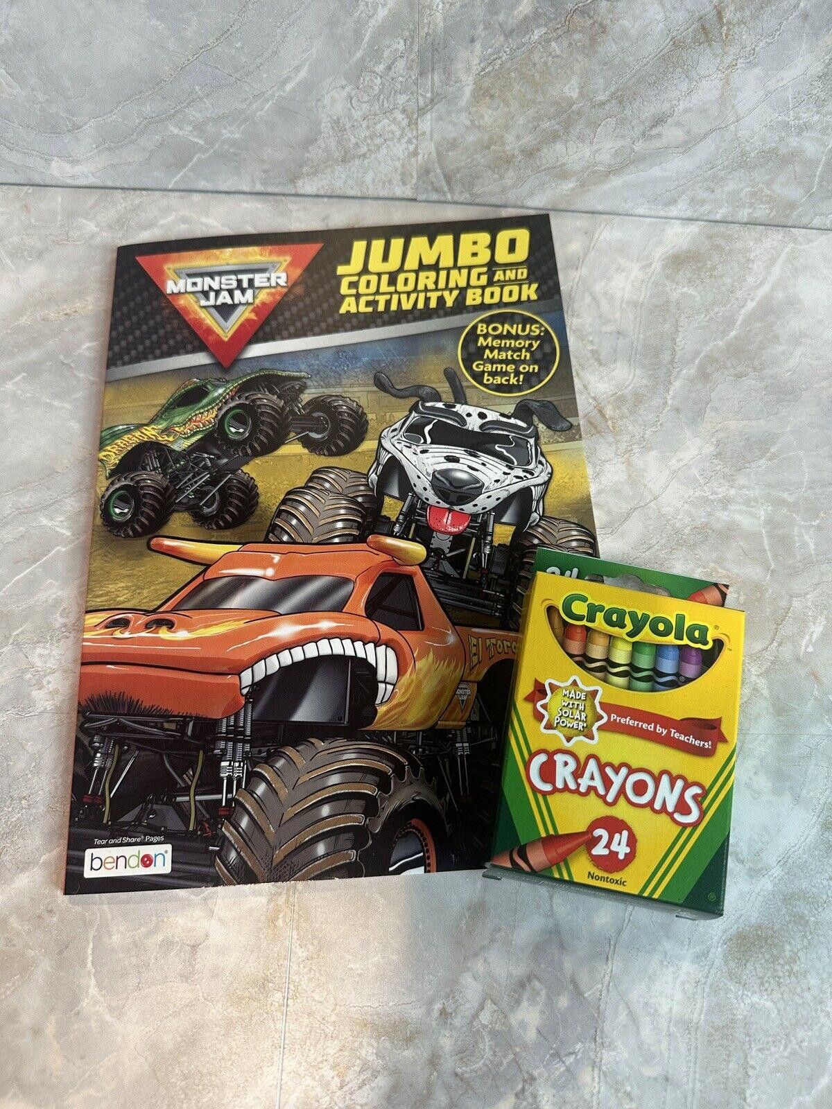 Designer Monster Jam Coloring Book And Crayons | Grailed