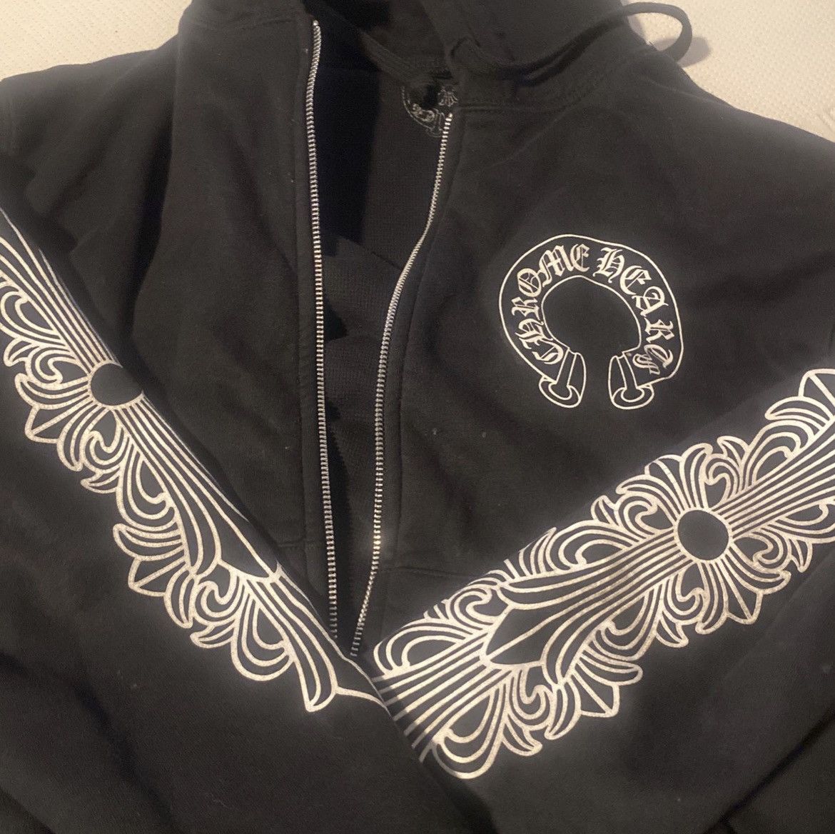 Chrome Hearts Chrome hearts zip up hoodie | Grailed
