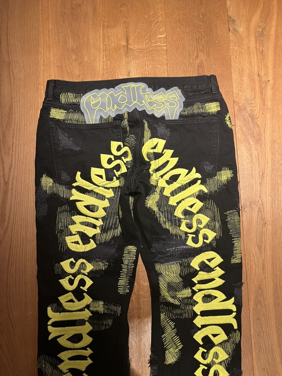 Endless Endless Denim Black with Yellow Scab | Grailed