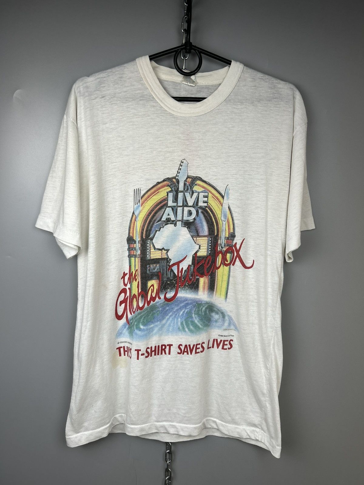 Band Tees × Very Rare × Vintage Vintage 1985 Live Aid The Global ...