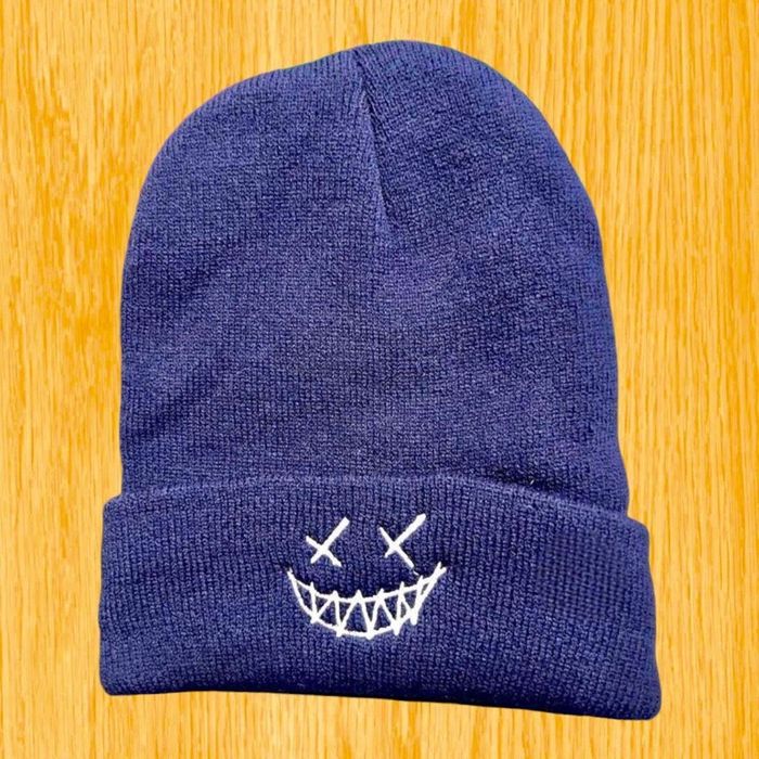 Streetwear Blue Smiley Face Drippy Goth Emo HipHop Trap Designer ...