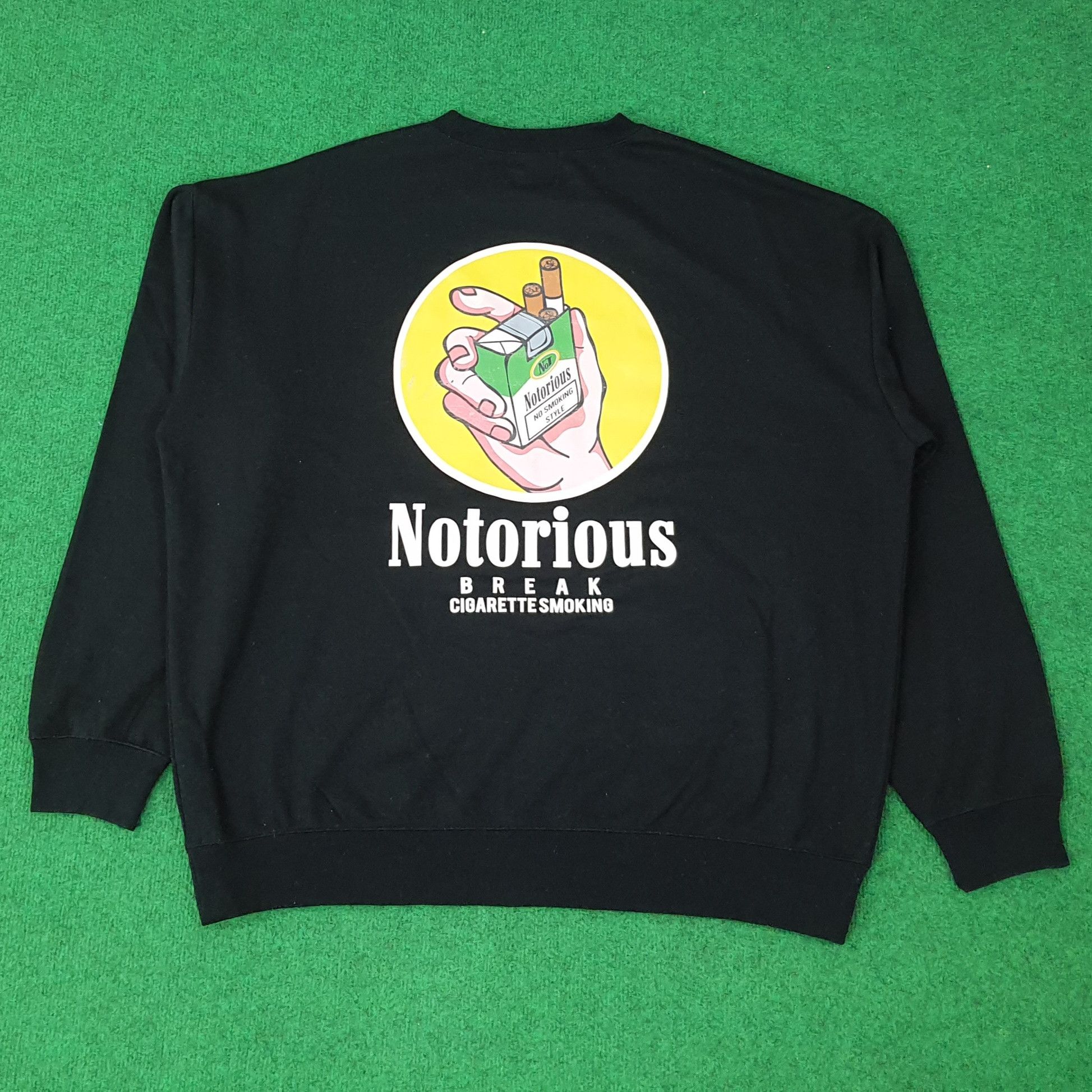 Vintage Vintage Notorious Break Cigarette Smoking Sweatshirt C257n15 ...