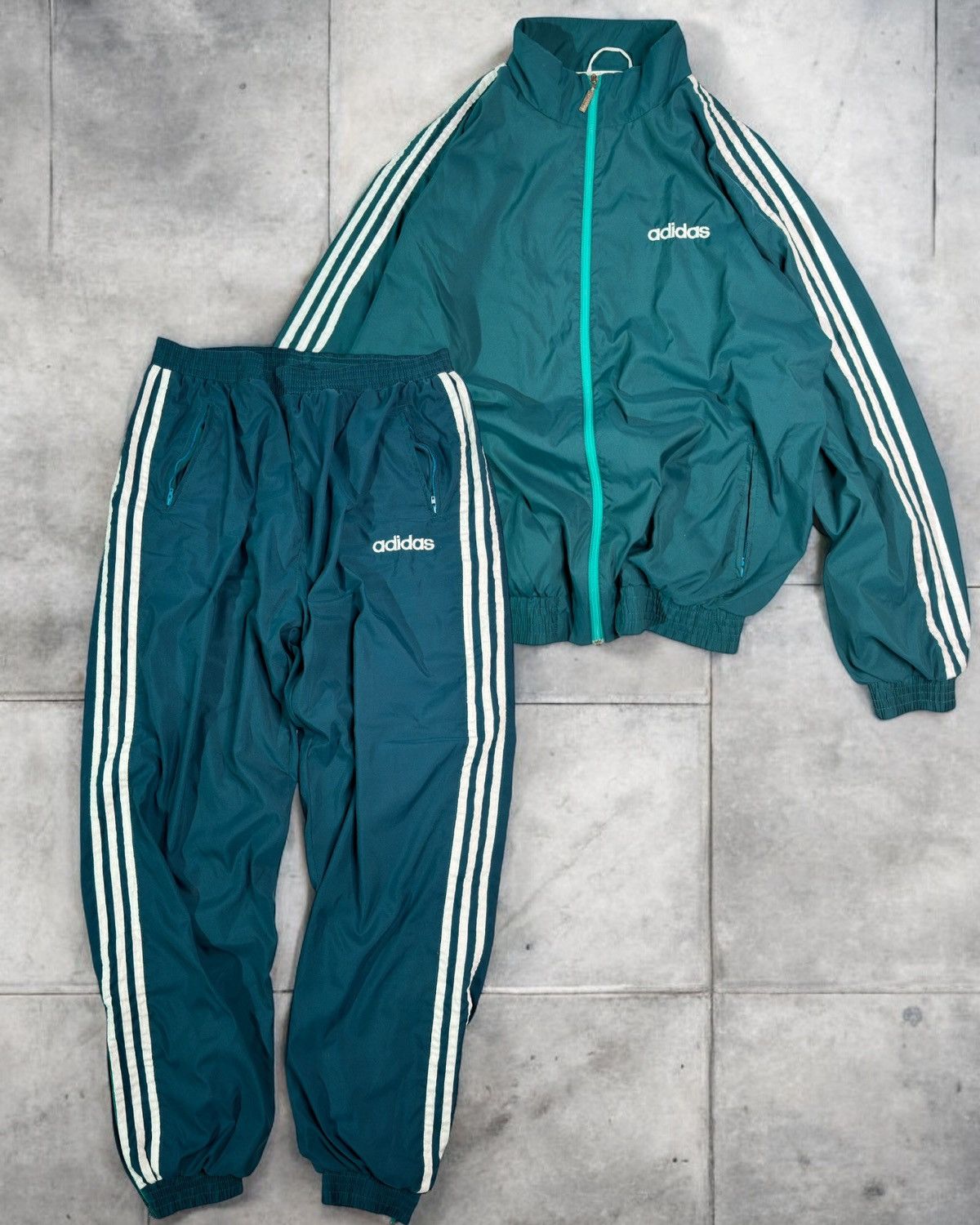 Adidas Vintage Rare Adidas Turquoise tracksuit soccer football 90s ...