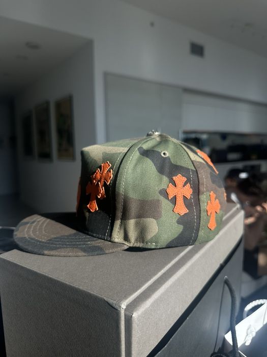 Chrome Hearts CAMO CROSS HAT | Grailed
