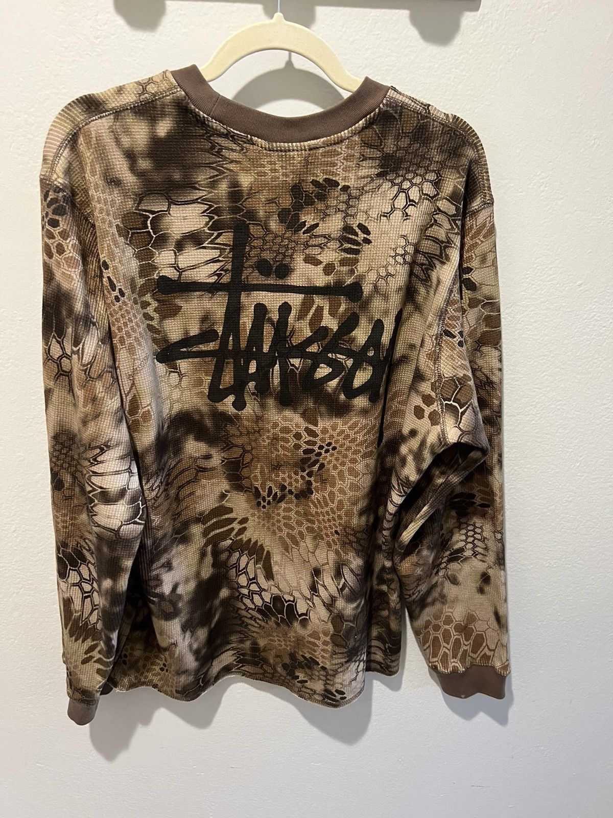 Stussy Stussy Camo Thermal Longsleeve | Grailed
