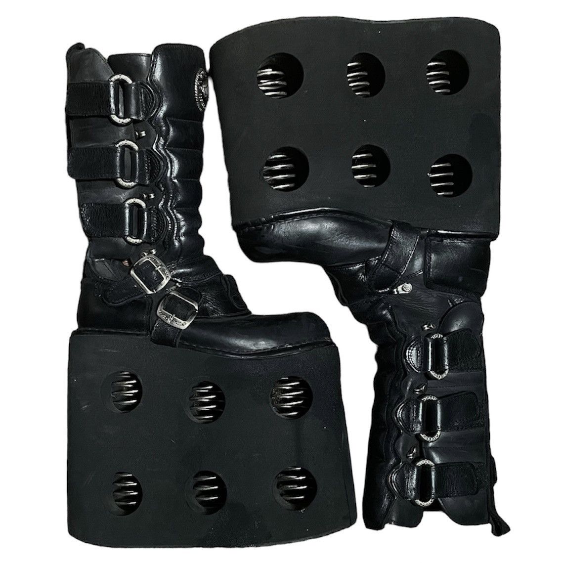 New Rock New Rock Neptuno Double Stacks Platform Biker Boots | Grailed