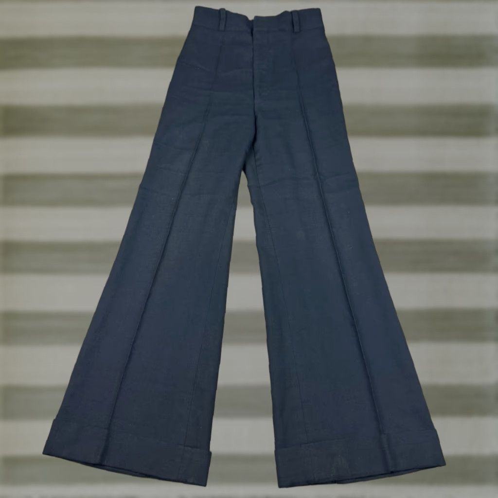 Vintage VINTAGE John Wanamaker 70s Bell Bottom Flare Pants Black S ...