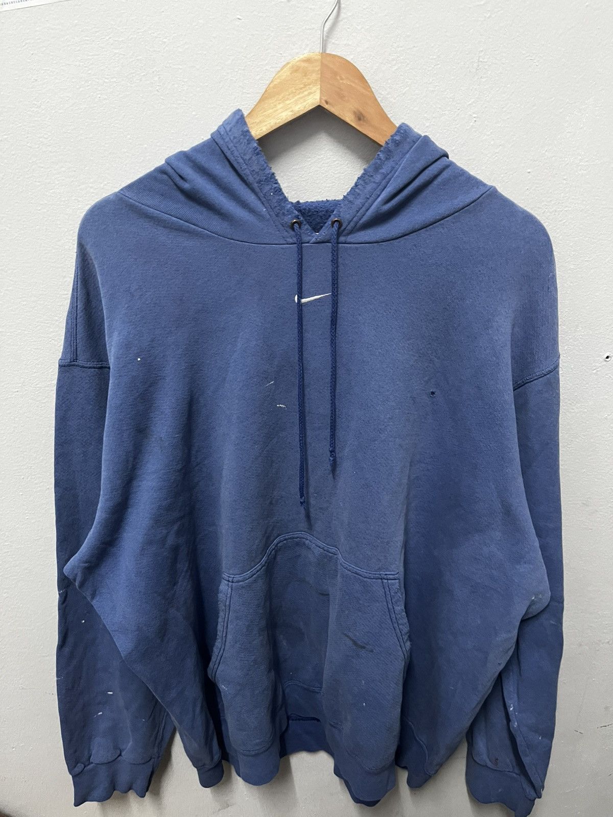 Designer × Nike × Vintage 💥VINTAGE RARE💥 DISTRESSED NIKE CENTER SWOOSH ...