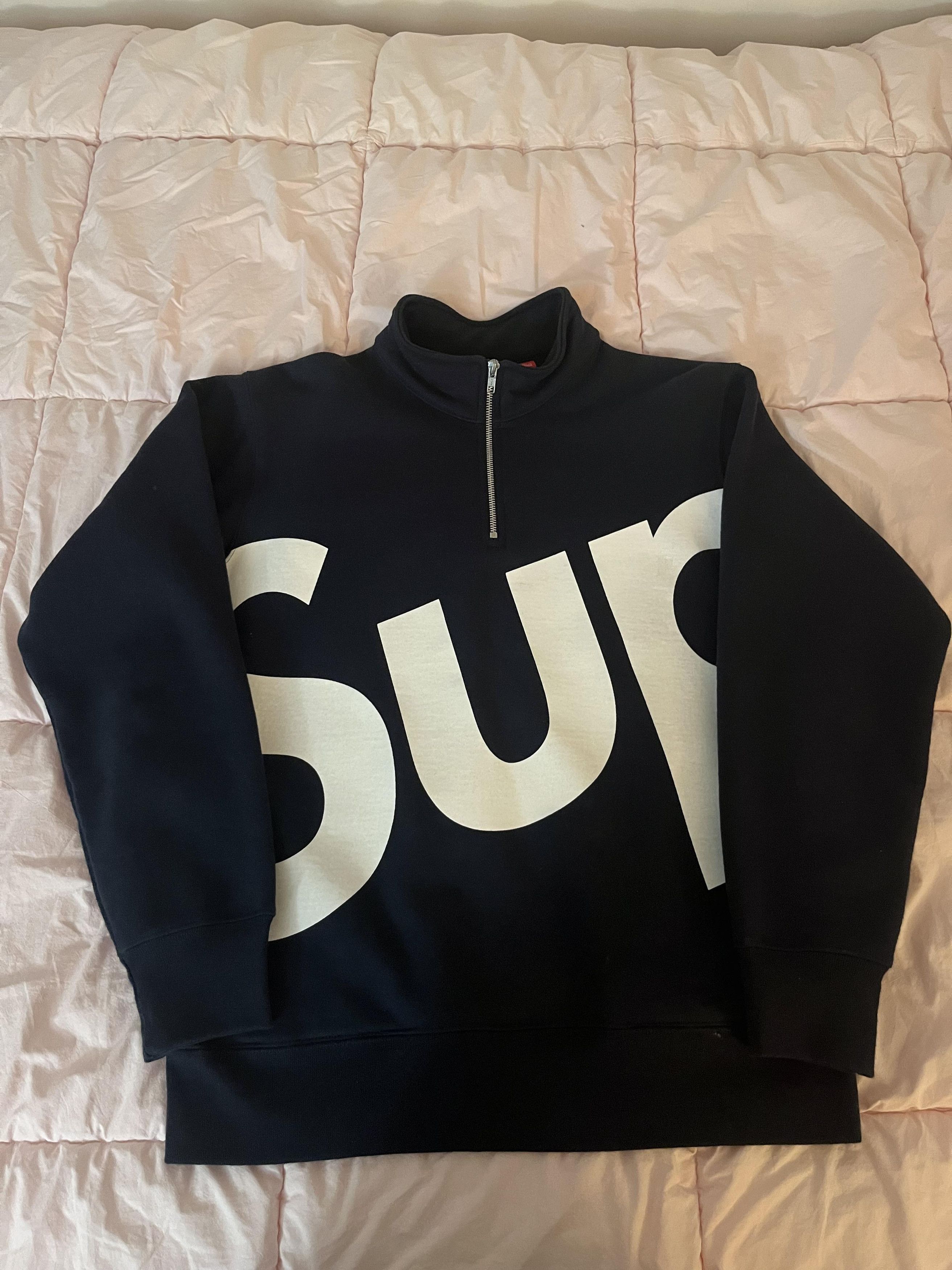 Supreme Supreme SUP Half Zip in Navy | Grailed