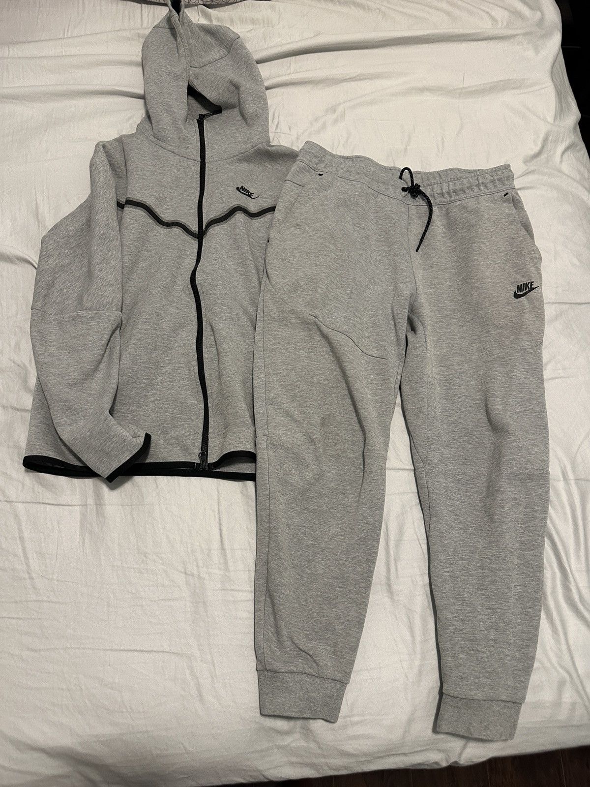 Nike Nike Tech Fleece Set Grey Large | Grailed
