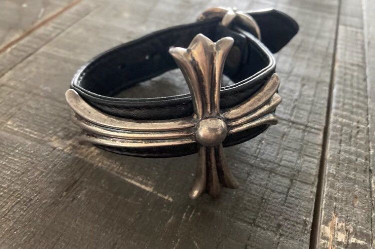 Chrome Hearts Chrome Hearts Leather Wristband | Grailed