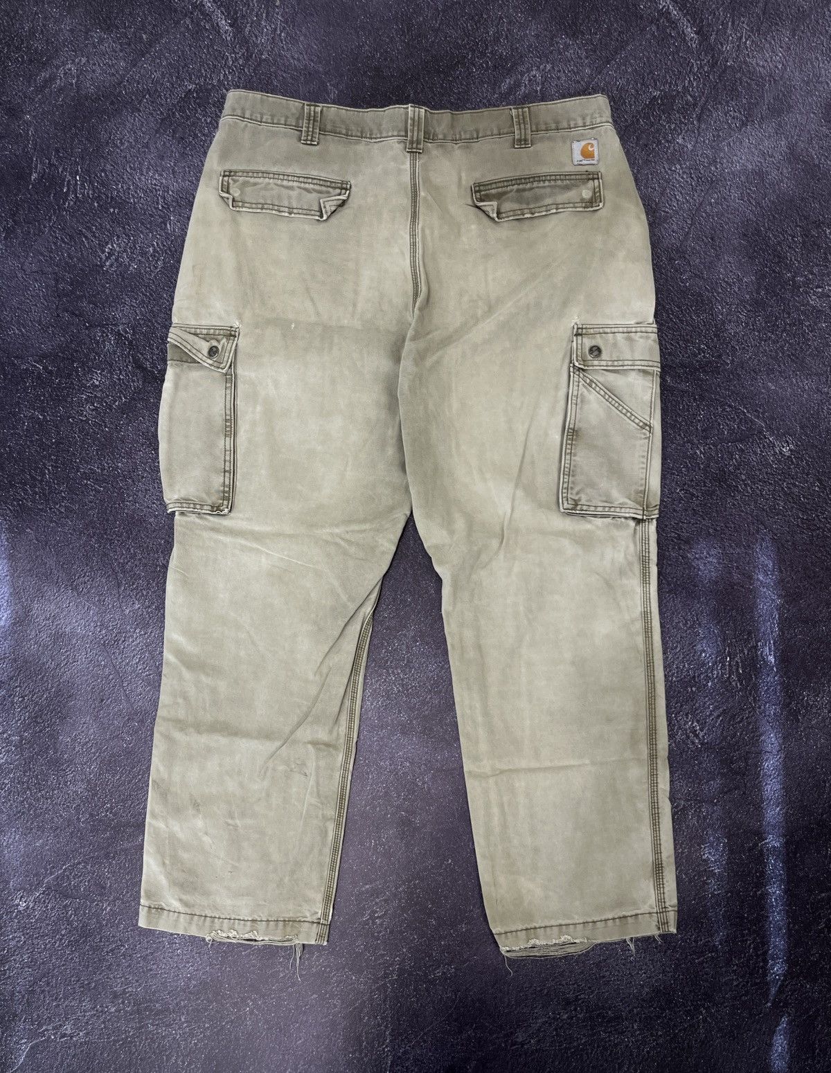 Vintage Vintage 90s Carhartt Cargo Faded Work Baggy Y2K Pants Jeans | Grailed