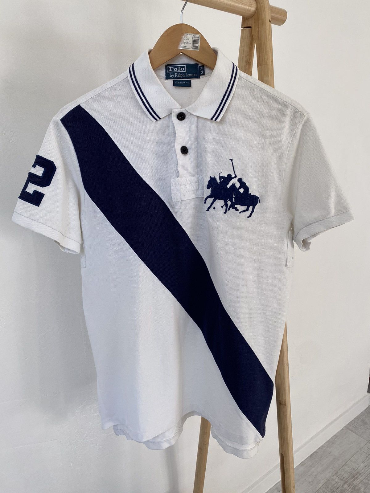 Polo Ralph Lauren × Streetwear × Vintage Vtg Polo Ralph Lauren Big Pony Logo #2 Rugby Polo Shirt ...