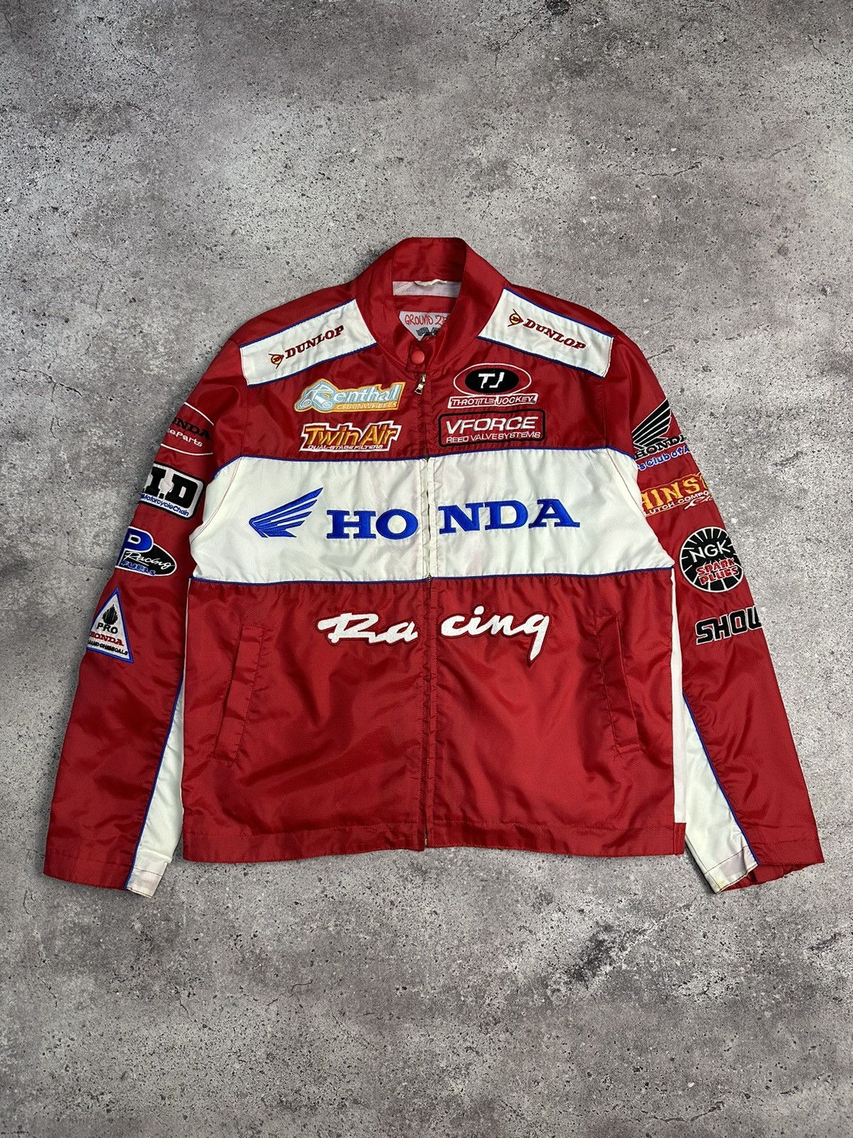 Honda × Racing × Vintage Vintage Honda Racing Jacket Patchwork Archival ...
