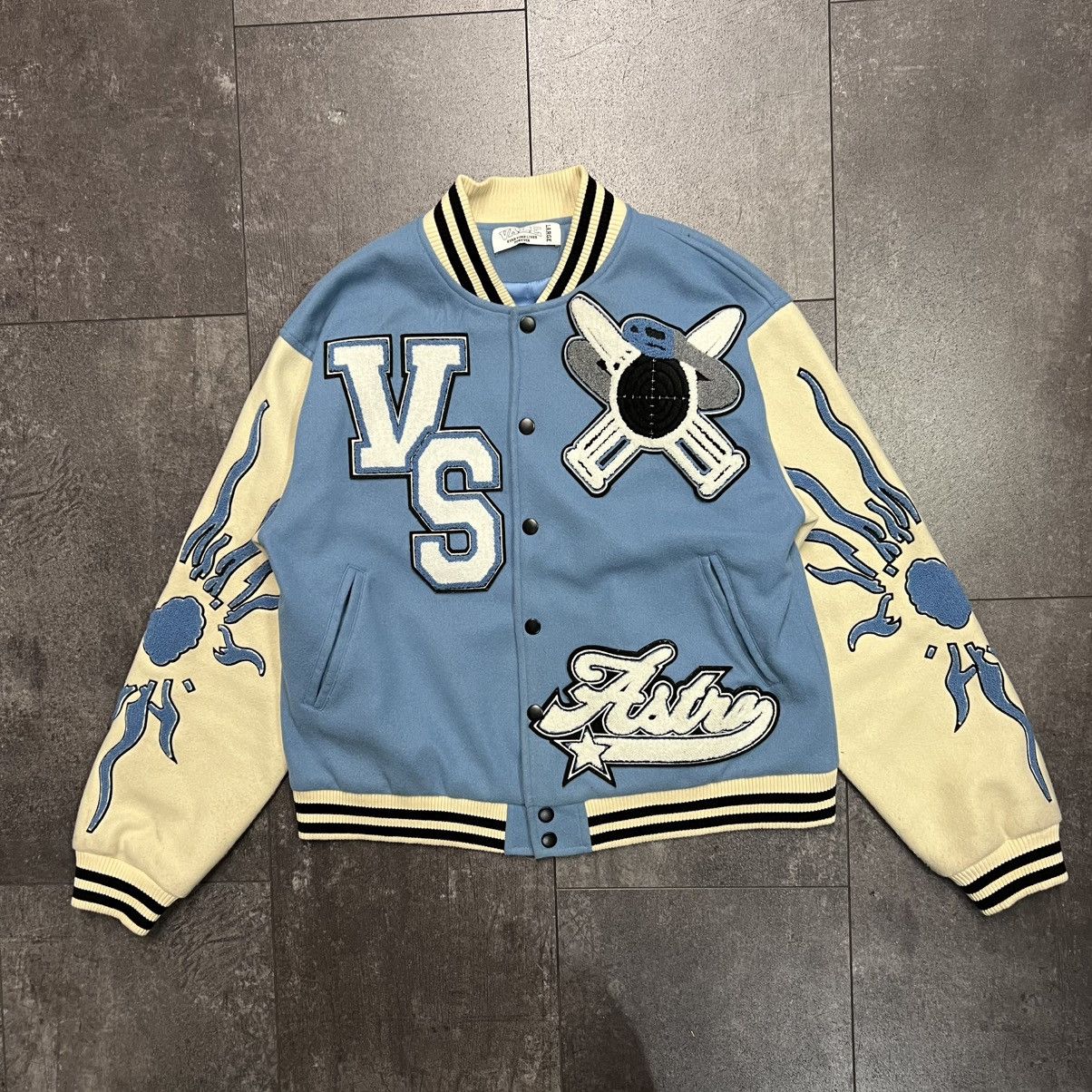 Vale Vale Forever Varsity Jacket Sky Blue | Grailed