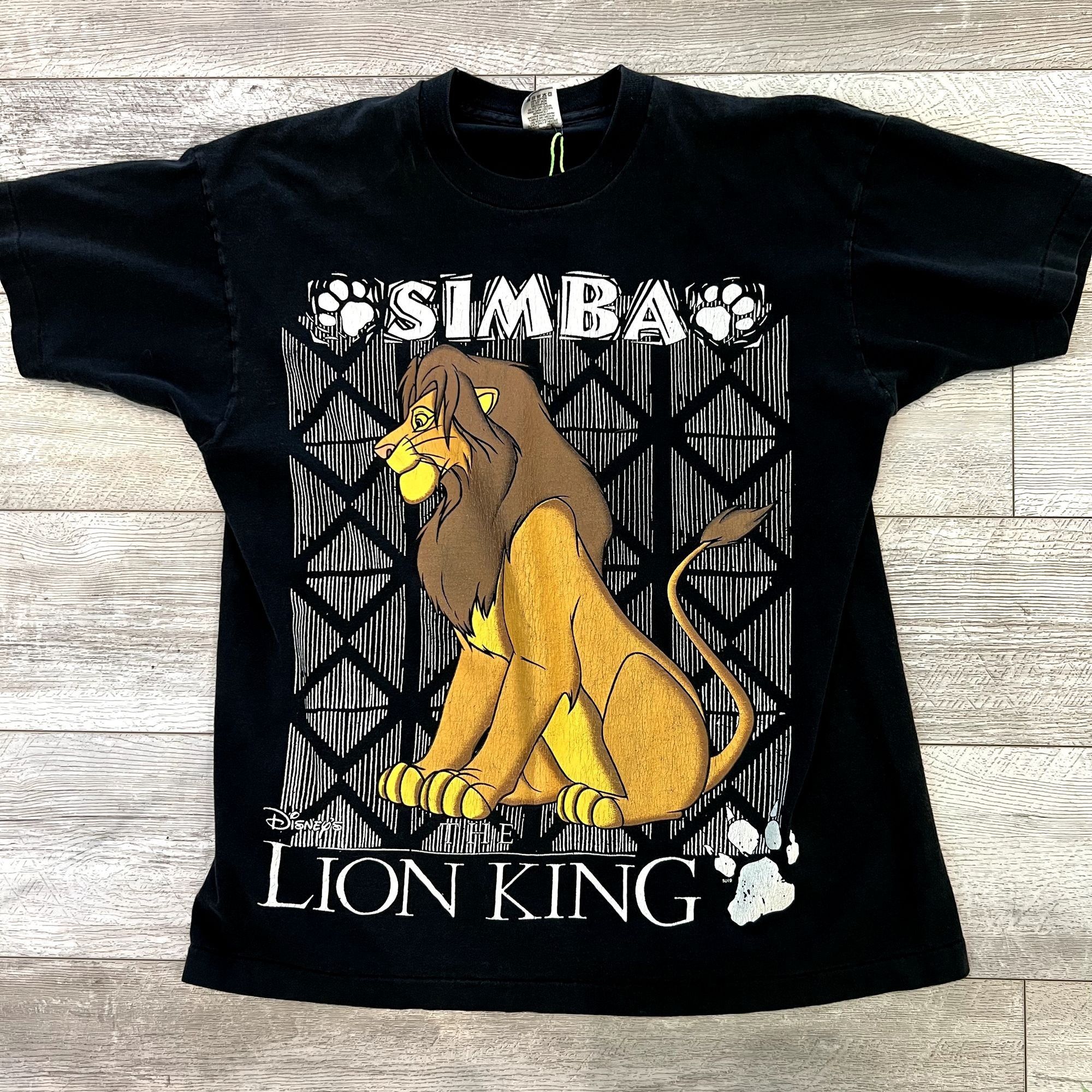 Vintage Vintage 90s Disney Lion King Simba Movie Promo Tee Size XL ...