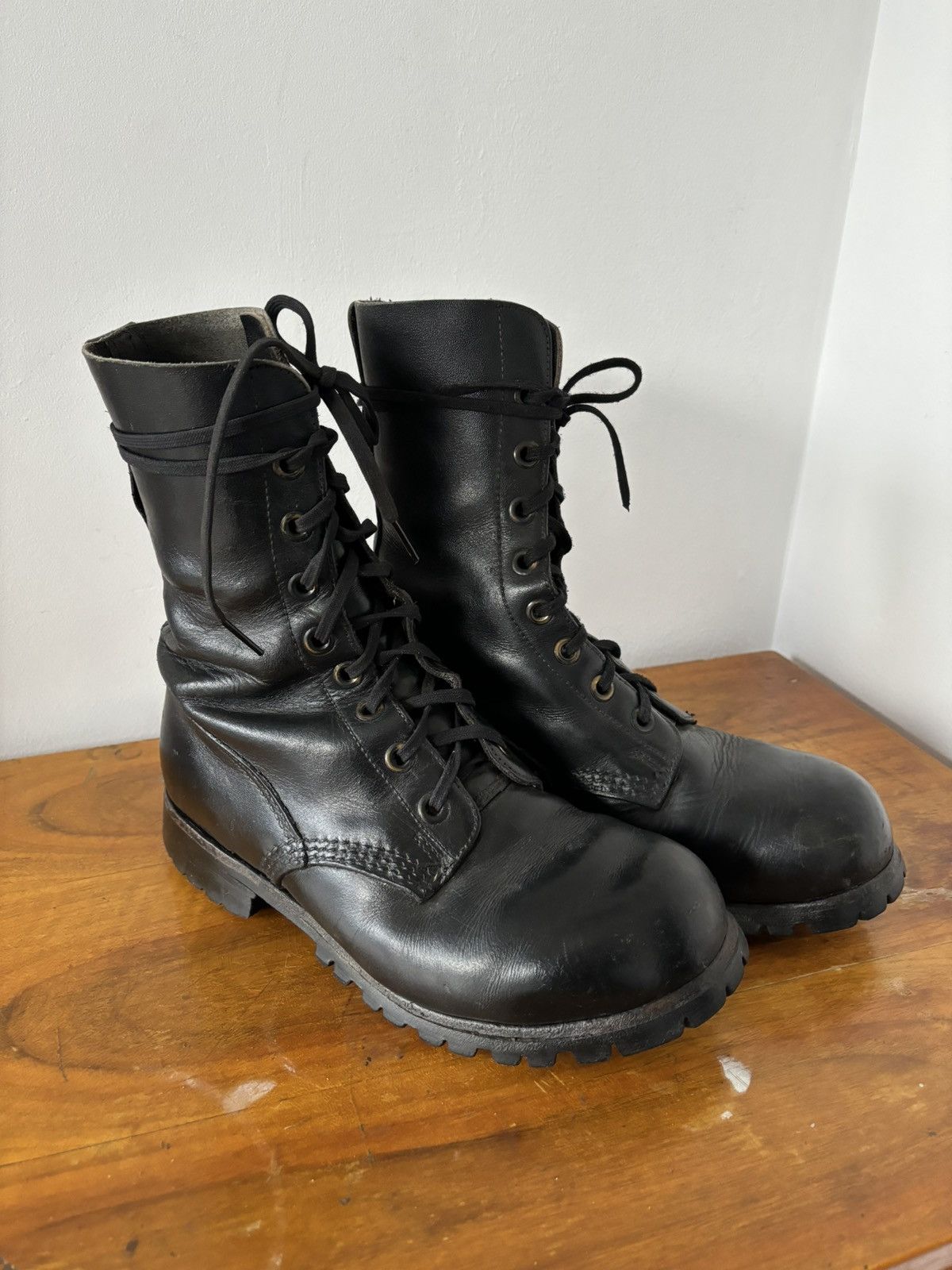 Vintage Vintage Military Leather Combat Boots | Grailed