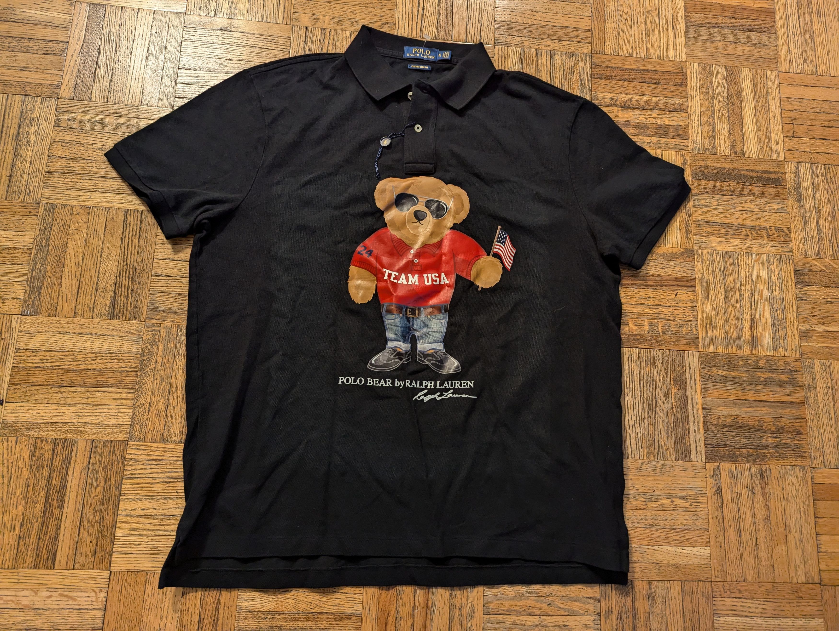 Polo Ralph Lauren Team USA Polo Bear polo, new without tags | Grailed