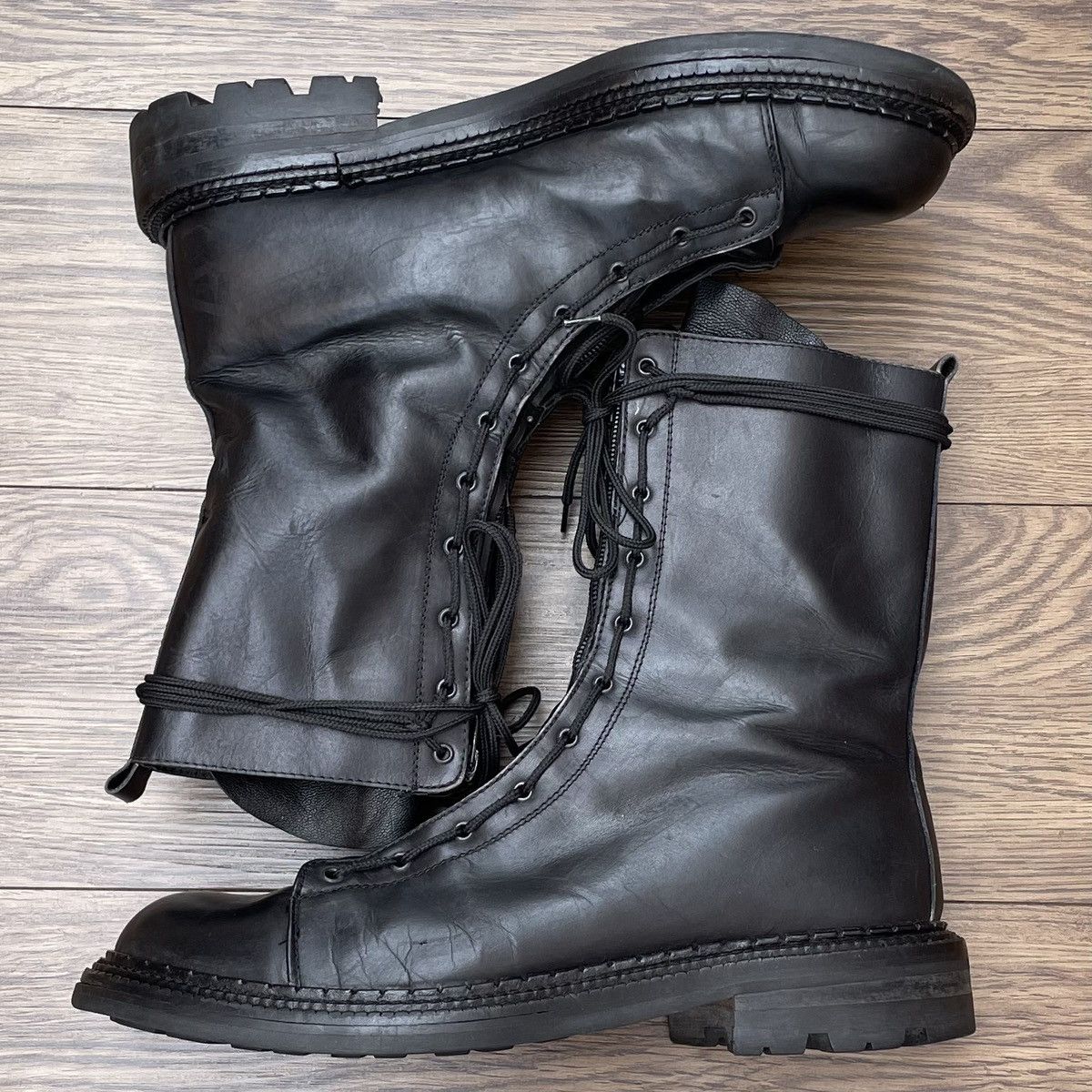 Stone Island Stone Island y2k archive military combat boots | Grailed