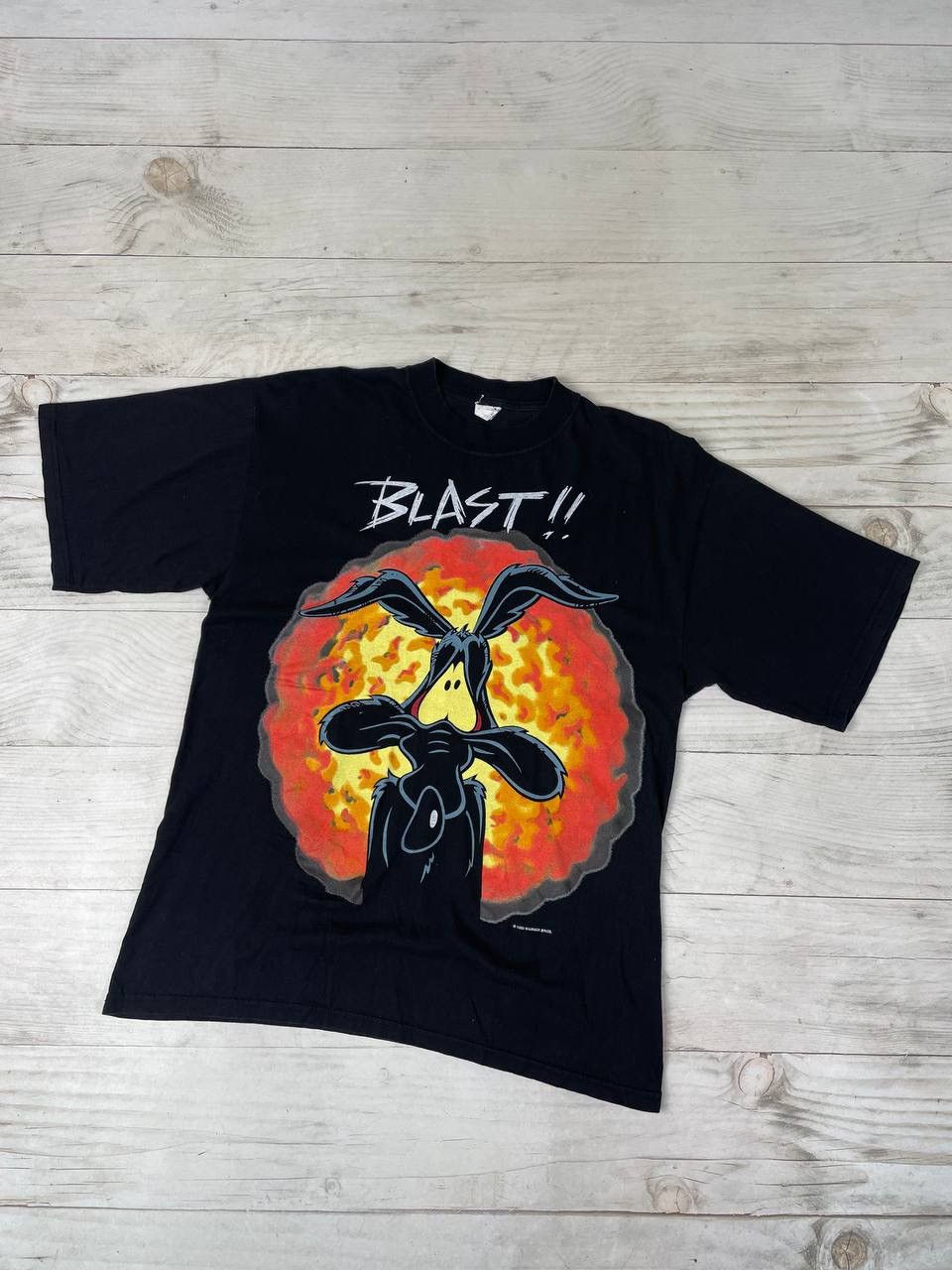 Cartoon Network Vintage Warner Bros Looney Tunes Coyote Blast 1995 Tee ...