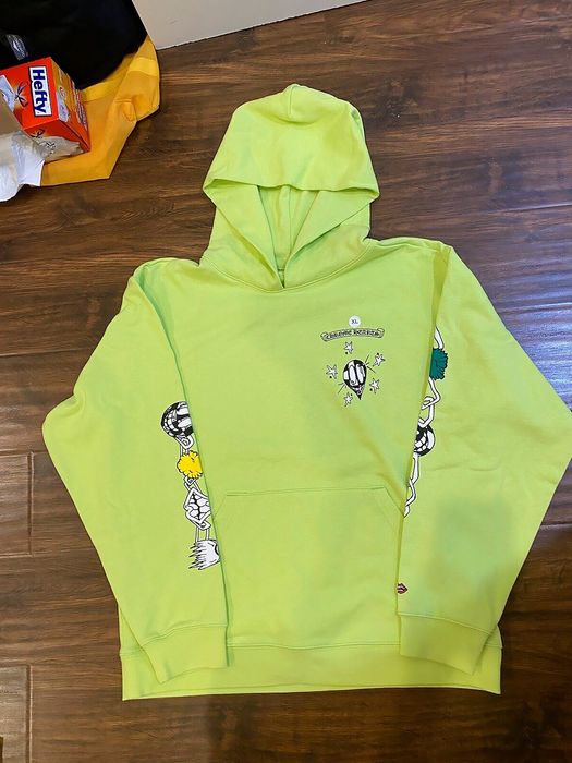 Chrome Hearts Chrome Hearts Matty Boy Link Hoodie 'Lime Green' | Grailed