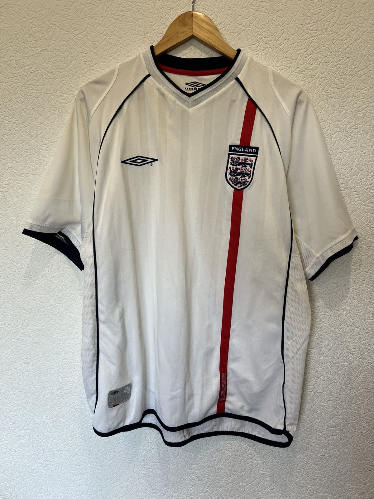 Soccer Jersey × Umbro × Vintage Umbro England 2002 Home Kit Soccer ...