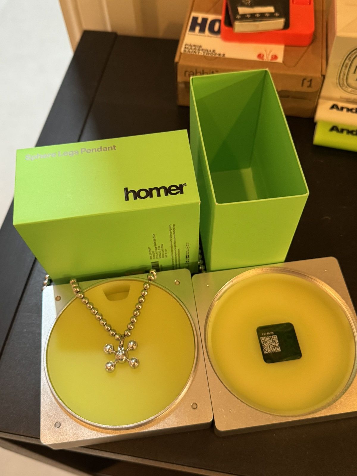 Frank Ocean HOMER sphere legs pendant | Grailed