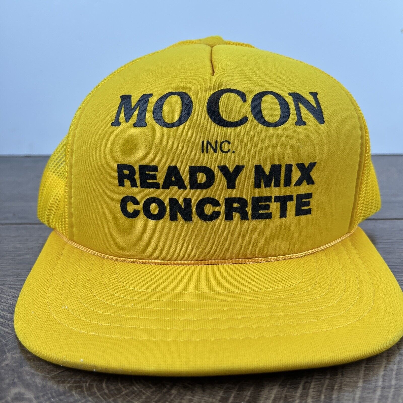 Other Mo Con Inc Hat Ready Mix Yellow Hat Adjustable Adult Size Ha ...