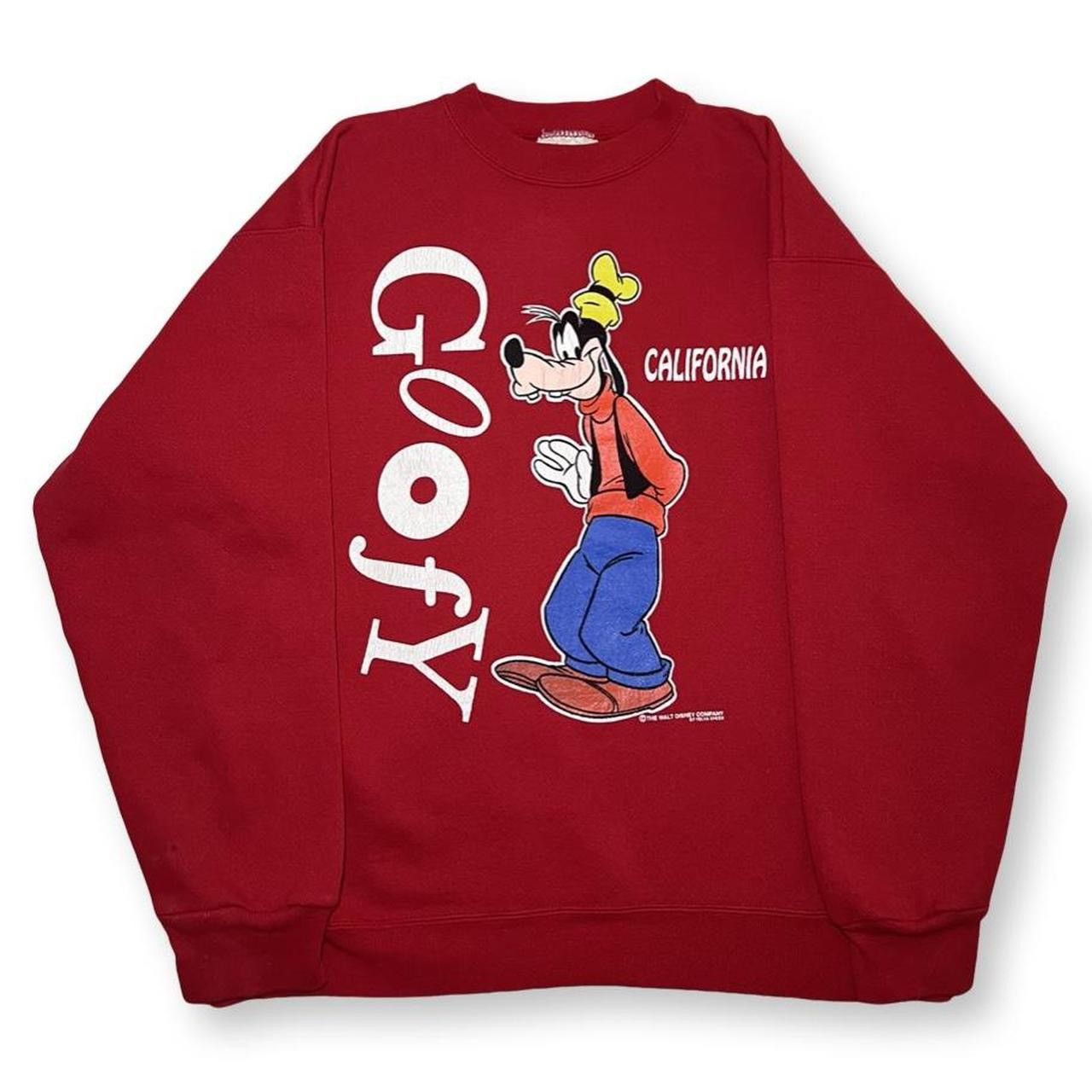 Disney × Streetwear × Velva Sheen Vintage Goofy California Graphic Walt ...