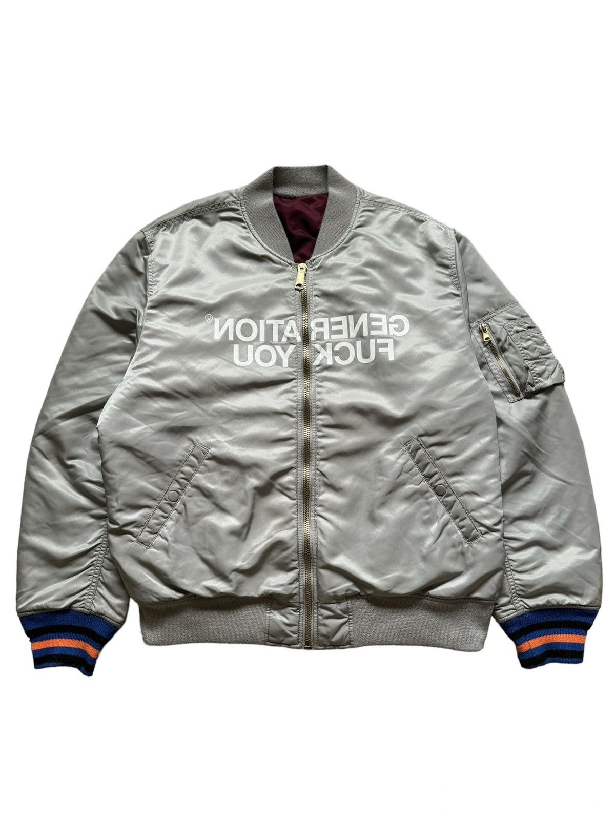 Supreme × Undercover Supreme x Undercover FW16 ‘GFY’ MA-1 Reversible ...