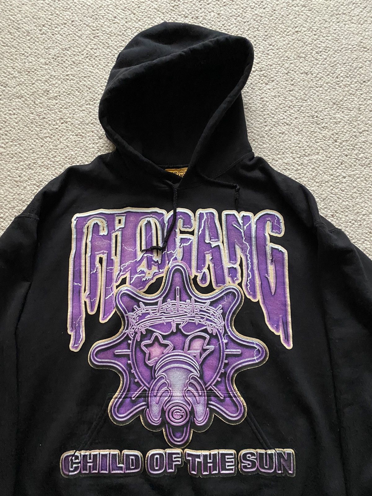 Glo Gang Electric Purple Sun Hoodie | Grailed