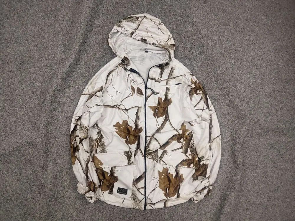 Realtree Swedteam Realtree Snow white Light Oversized Zip Jacket Y2K ...