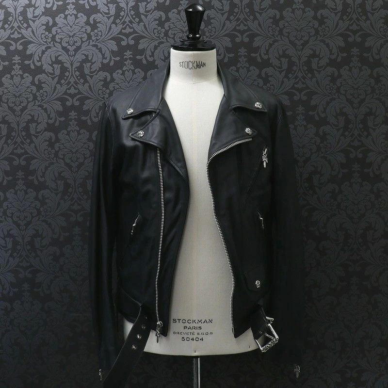Chrome Hearts Chrome Hearts JJ Dean Leather Riders Jacket | Grailed